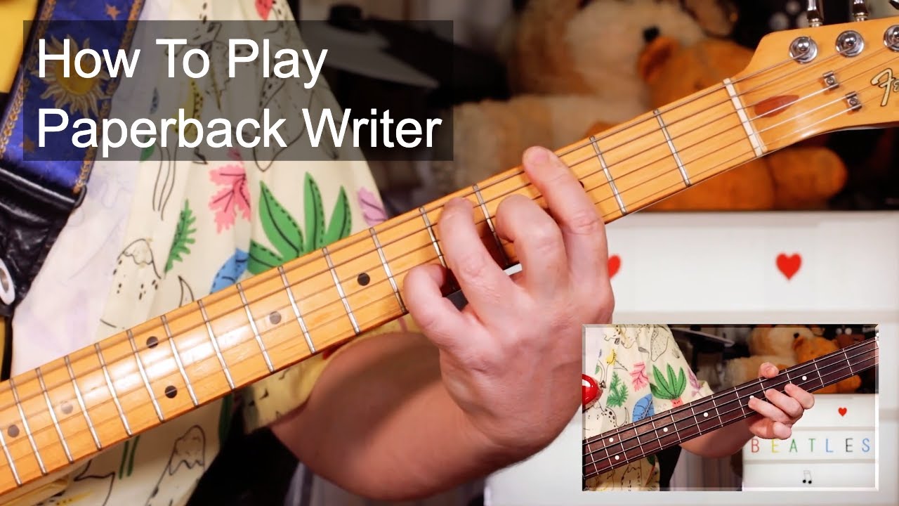 'Paperback Writer' The Beatles Guitar & Bass Lesson - YouTube
