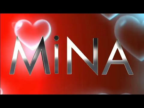#Mina Name Art Video // Mina Name For Status   //#thora_thora_pyar_huaa_tumse // [#s_n_status]