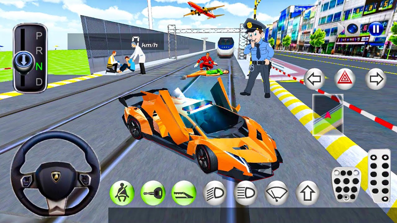 New Update 3D Driving Class simulator - Trien Accident in police ...