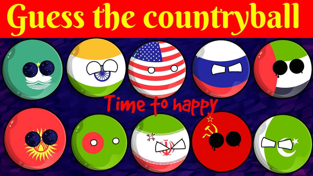 Guess the countryballs in 5 seconds|| Famous countryballs|| Logo Quiz ...