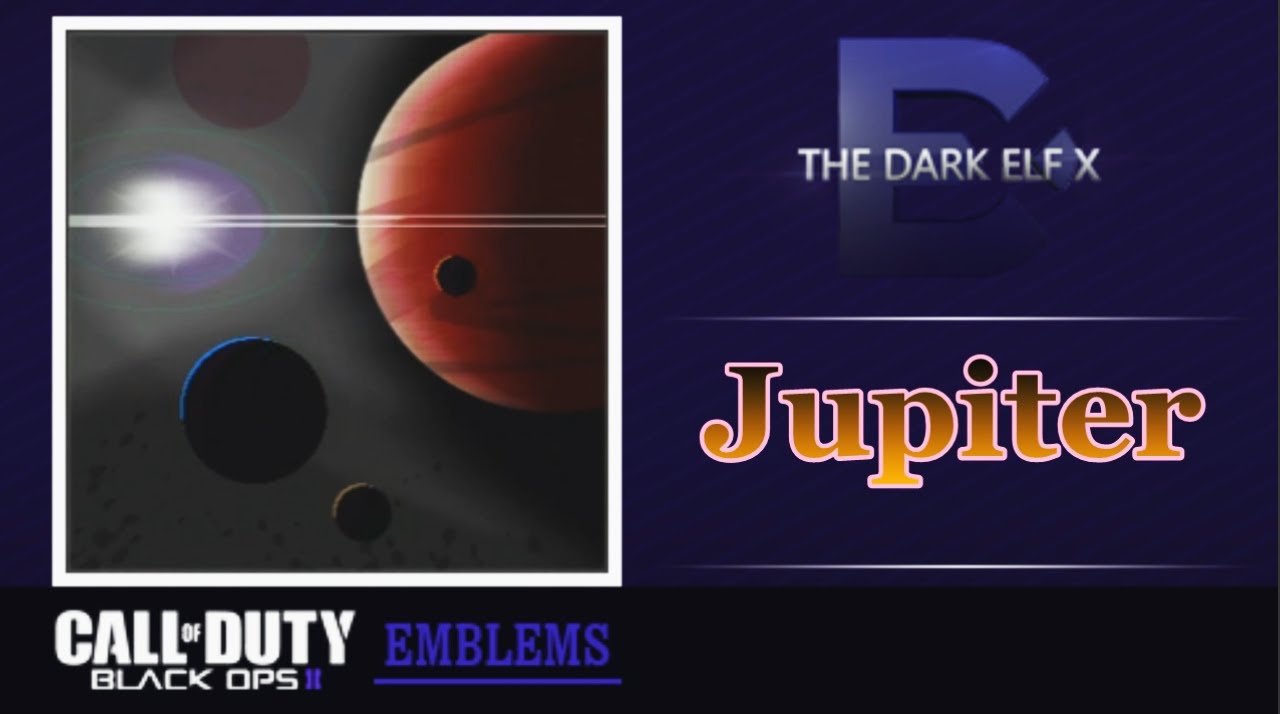 Black Ops 2 Emblem - Space ( Jupiter ) - YouTube