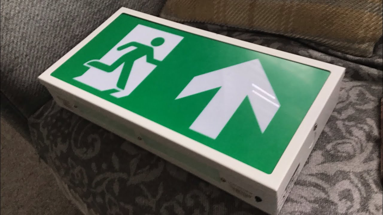 Unboxing An Awesome Lighting Motions Exit Sign - YouTube