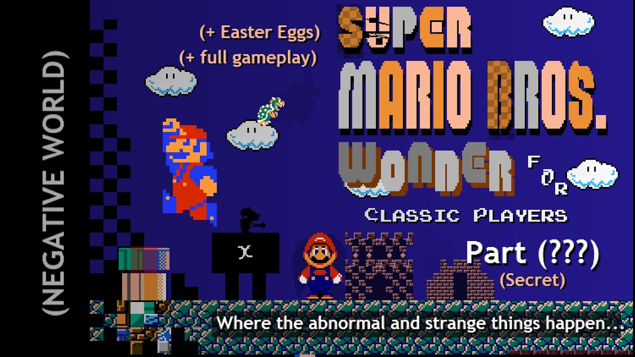 The creepy and strange Negative World of Super Mario Bros. Wonder for ...