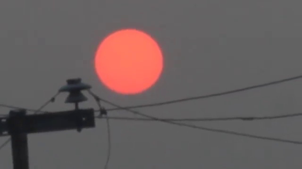Sol rojo en la ciudad de Mexico 14 de febrero 2016 - YouTube