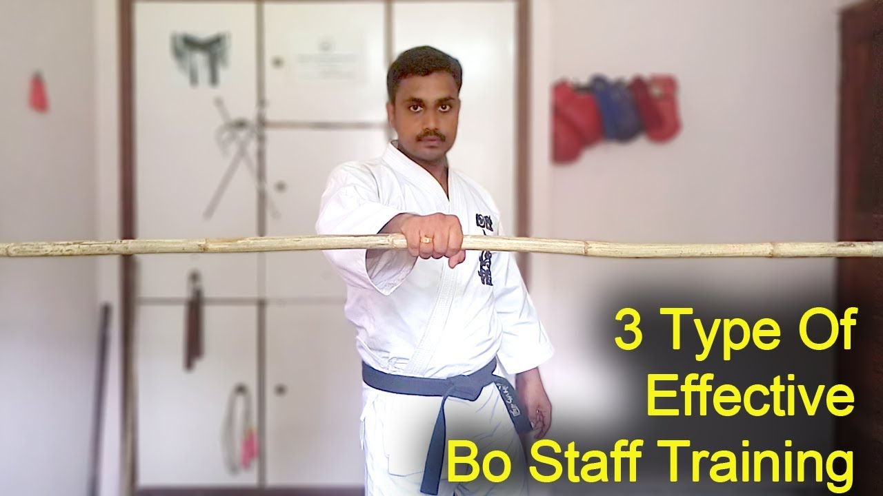 3 Type Of Basic Effective Bo Staff Spinning | Beginner's Training Video - YouTube