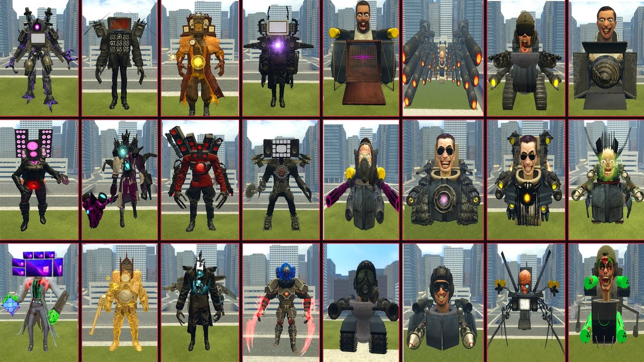 PC MAN AGENT TITAN vs G-MAN SKIBIDI TOILET vs DRILL MAN TITAN and OTHER ...