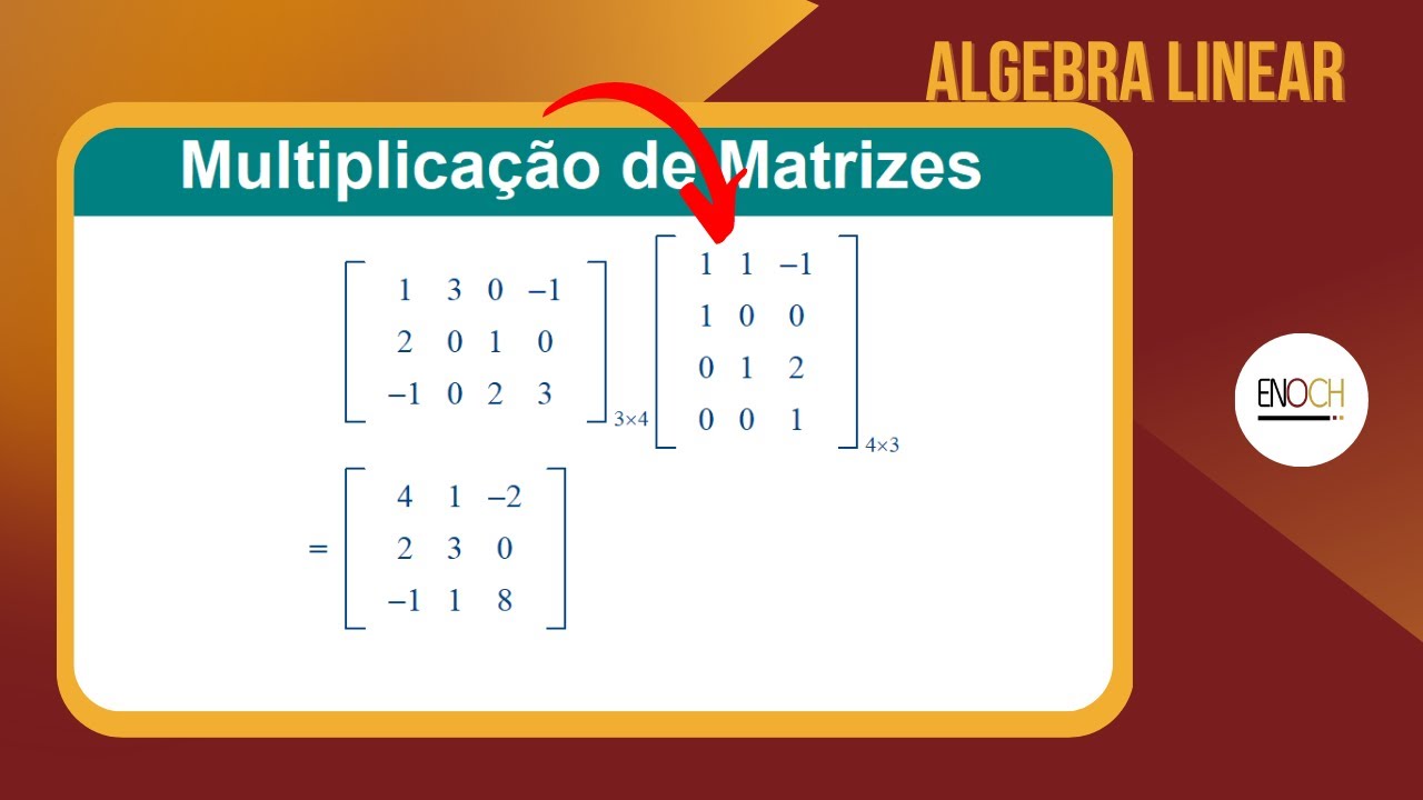 Multiplicação de Matrizes - YouTube