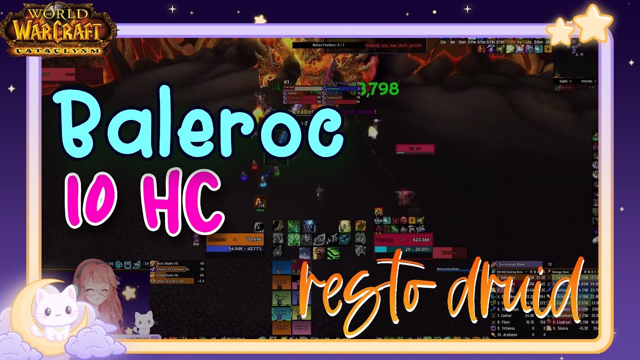 Resto Druid PoV | Baleroc 10 HC | Firelands | Classic Cataclysm - YouTube