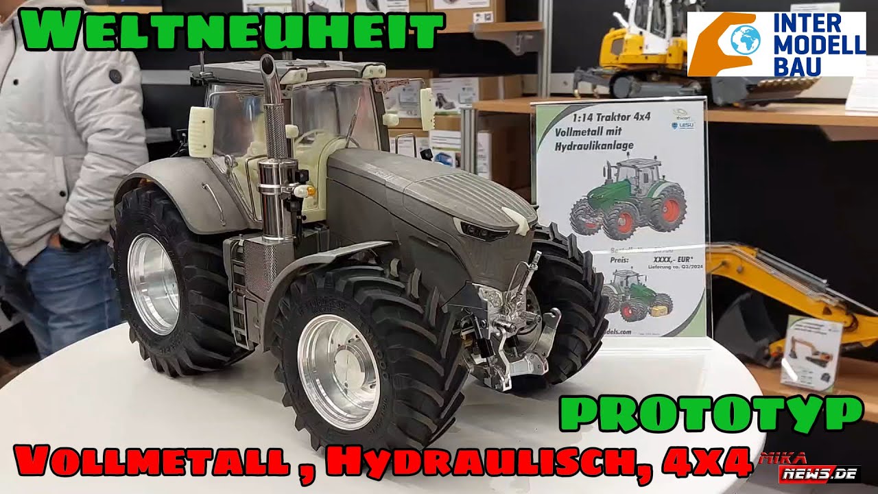 WELTNEUHEIT - Prototyp Traktor 4x4 Vollmetall hydraulisch von Lesu ...