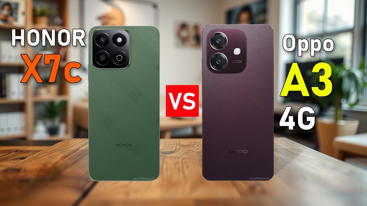 Honor X7c VS Oppo A3 4G - YouTube