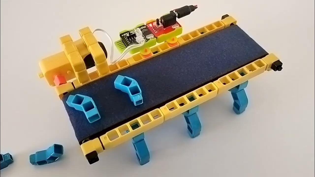 Conveyor Belt System using WitBrix and WitBlox - YouTube