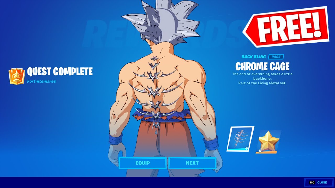 How to Unlock *FREE* CHROME CAGE Back Bling | Fortnite - YouTube