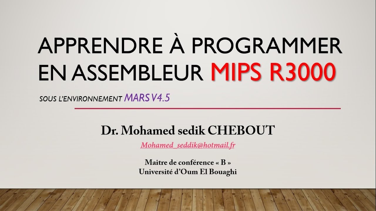 Tableaux en MIPS R3000 (1/2) - YouTube