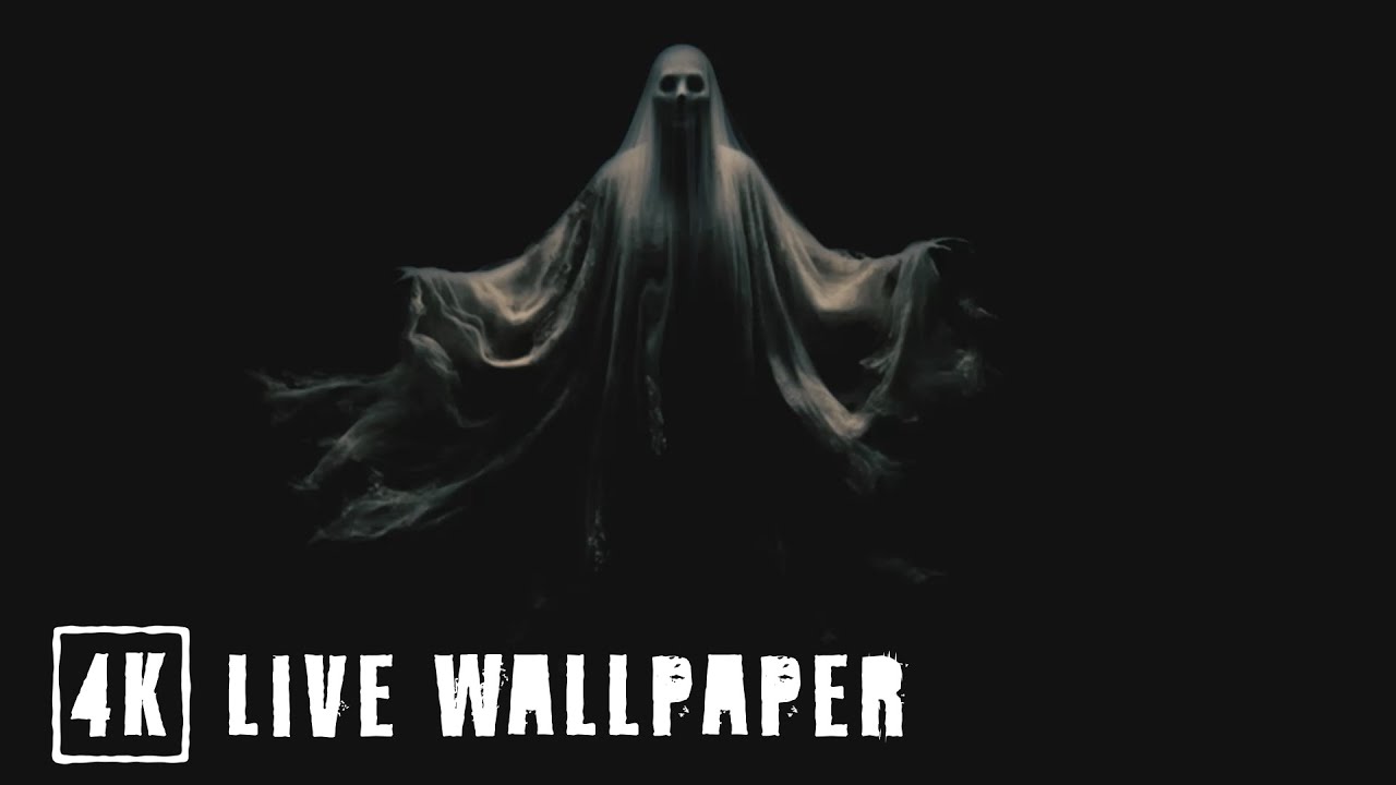 CREEPY Floating Spirit | 4K HALLOWEEN & HORROR Live Wallpaper [Lively ...