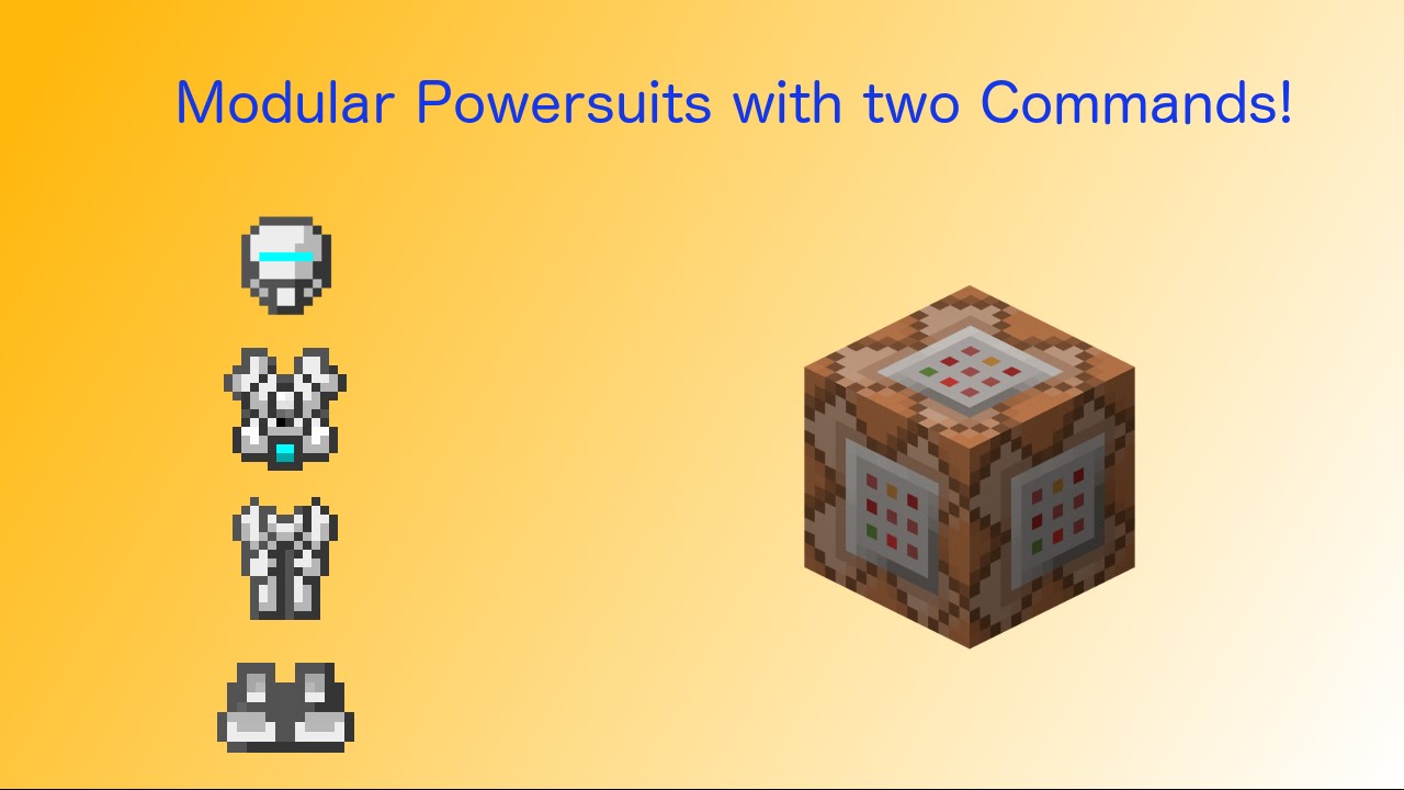 Modular Powersuits with 2 Commands! - YouTube