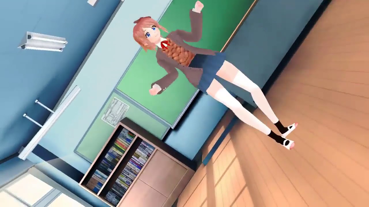 Sayori dancing like no one is looking - YouTube