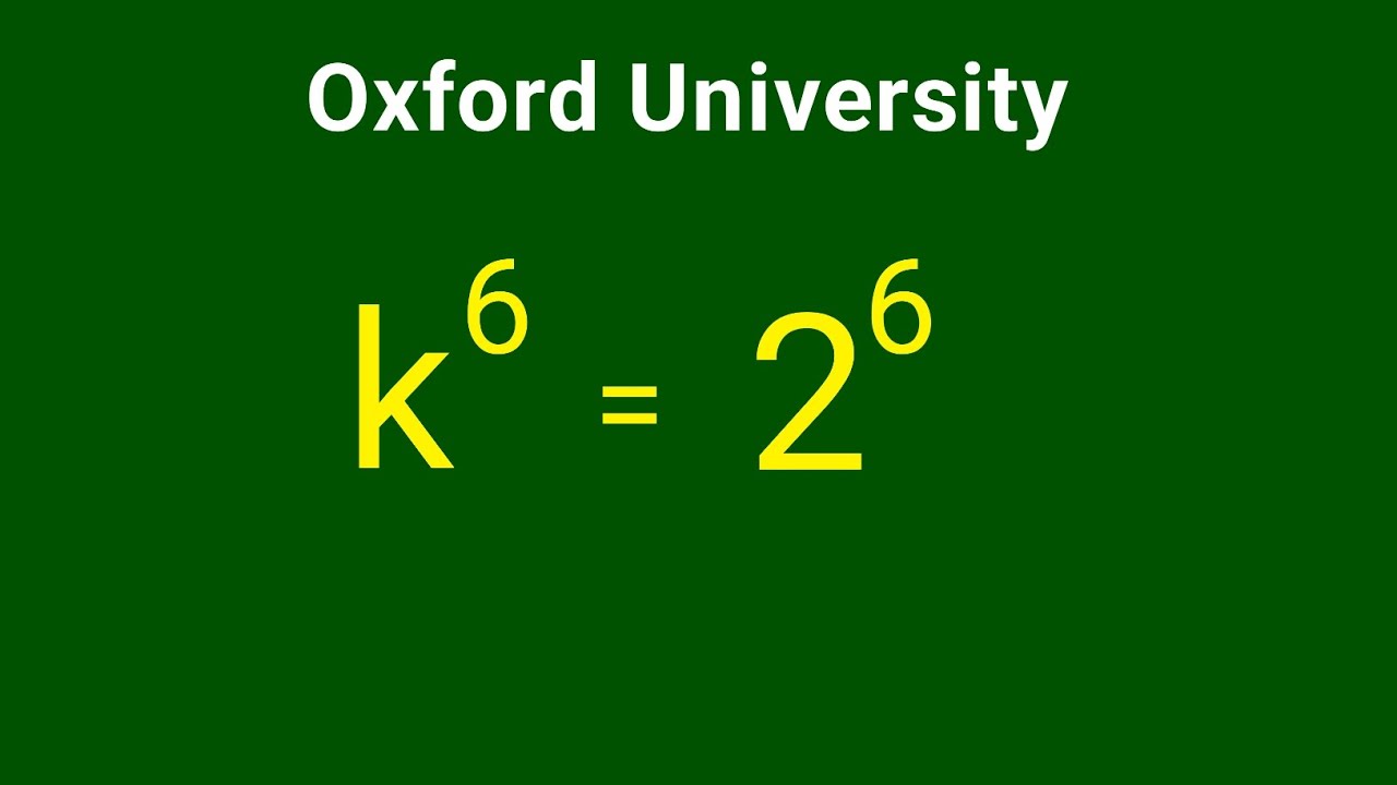 USA Olympiad Mathematics | solve for k=? - YouTube