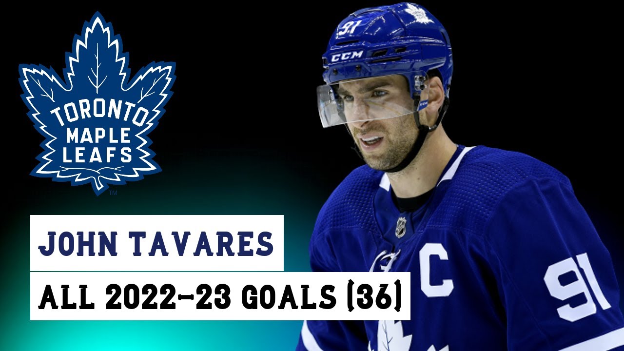 John Tavares (#91) All 36 Goals of the 2022-23 NHL Season - YouTube