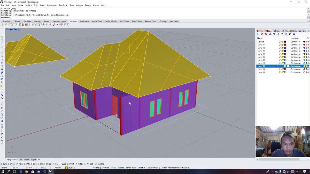 SIMPLE HOUSE RHINOCEROS TUTORIAL - YouTube