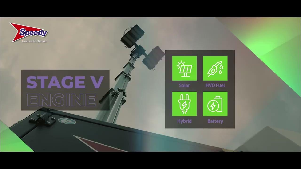 Generac V20 Pro 8.2m Led Lighting Tower Hybrid - YouTube