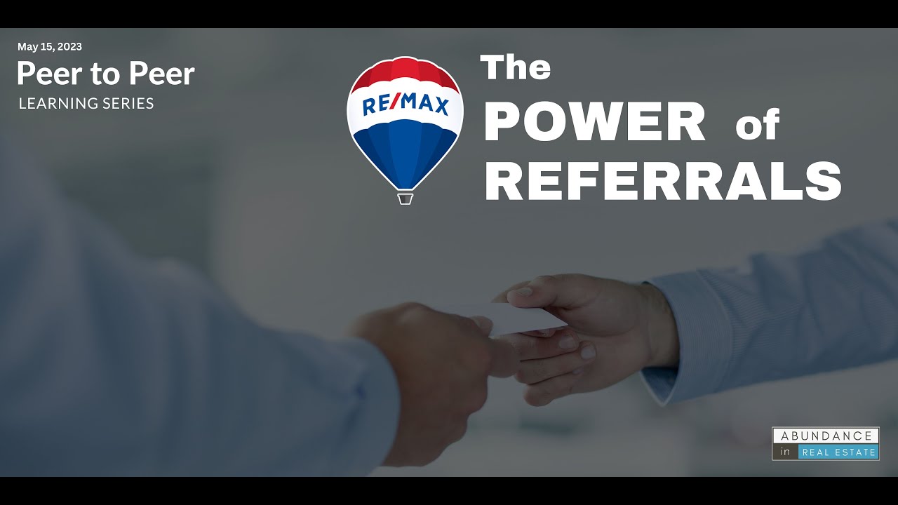 The Power of Referrals - Peer to Peer - March 15, 2023 Episode - YouTube