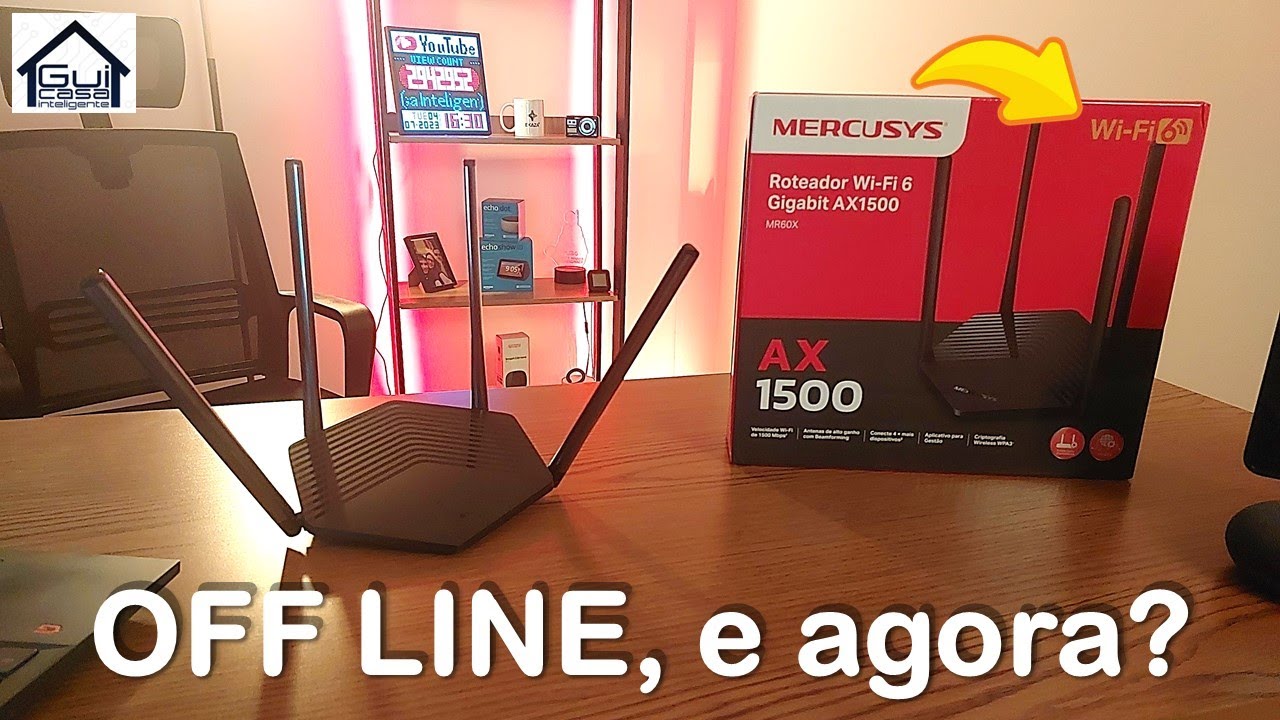 OFF LINE? Conheça o Roteador MR60X AX1500 da Mercusys | IP FIXO ou ...