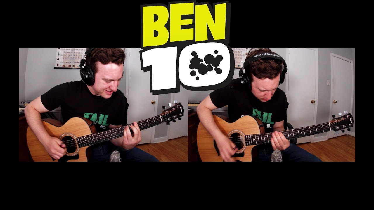 Ben 10 Theme --- Acoustic Guitar Cover + Free Tabs {Jacob Neufeld ...