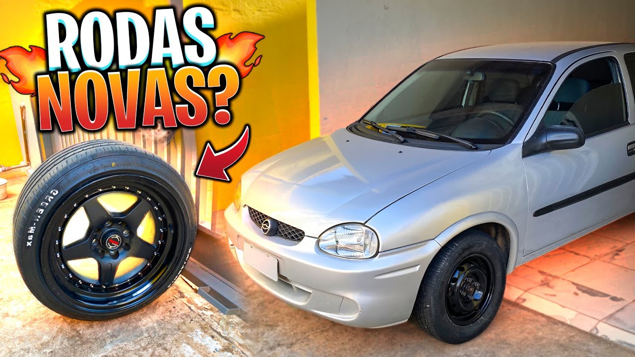 CORSA COM RODA ARO 15 TALA 8 🔥 - YouTube