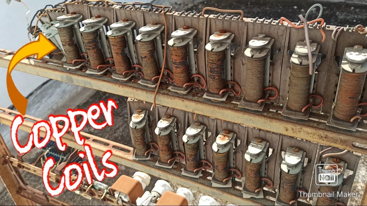 scrapping a very old electric panel from elevator... - YouTube