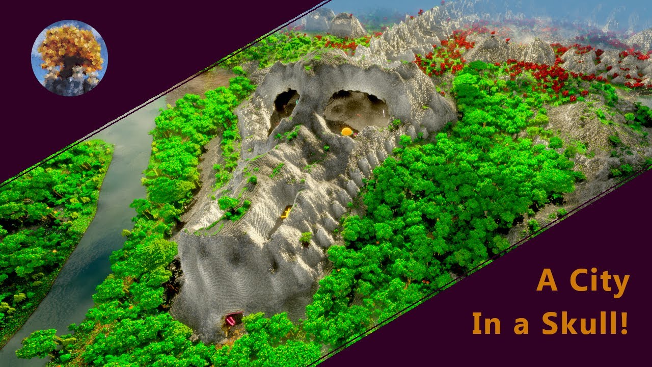 Building a Minecraft City in a Sea Monster Skull! - YouTube