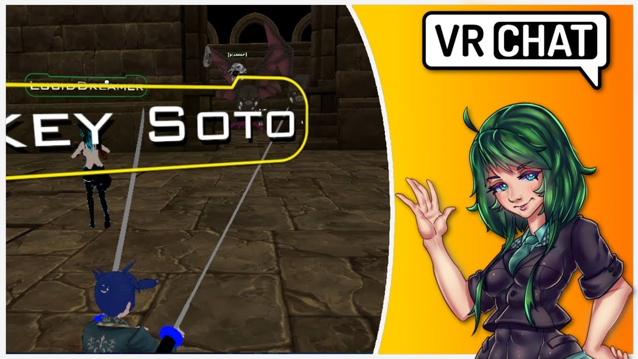 VRChat: Old Friends and Exploring Dungeons - YouTube