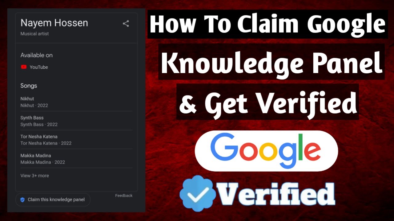 How To Claim Google Knowledge Panel - YouTube