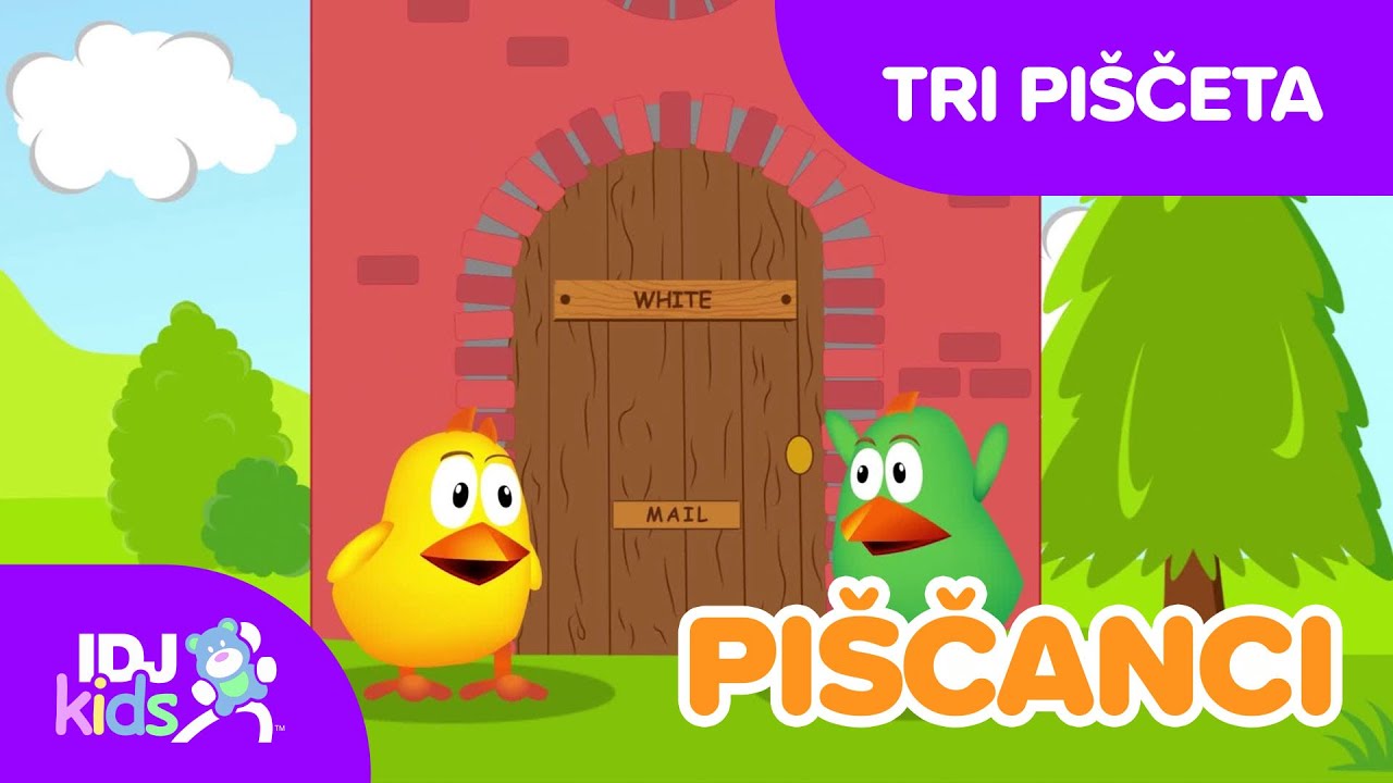 TRI PIŠČETA // RISANKA // @IDJKidsSI - YouTube