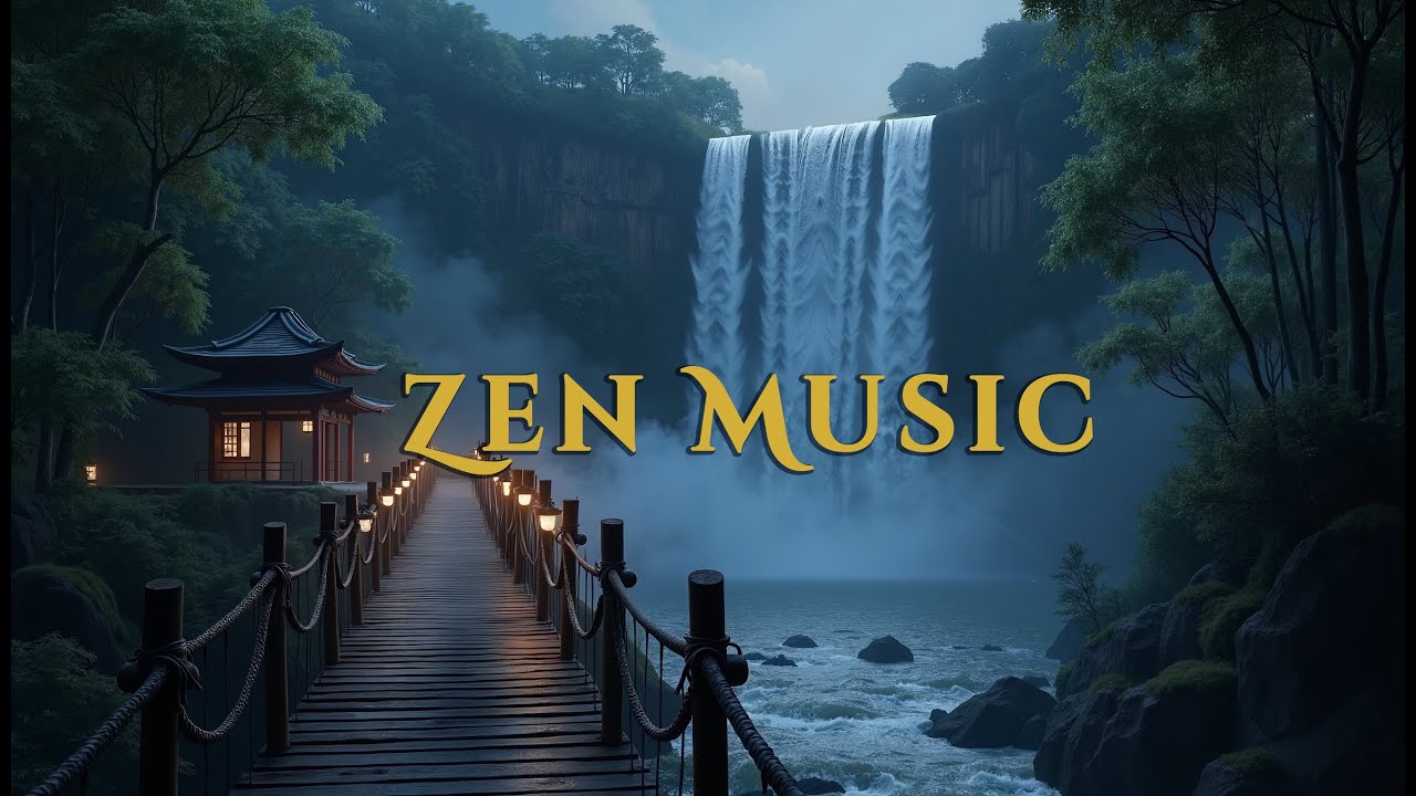 Waterfall Zen – Bridge Over Mist | Flute Meditation Music for Sleep, Relaxation, Study & Deep ...