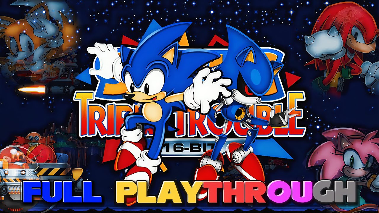 Sonic Triple Trouble 16 Bit Full Playthrough [All Chaos Emeralds ...