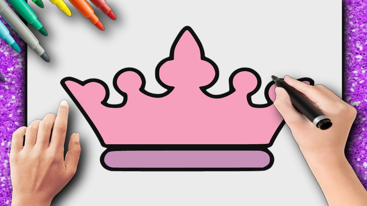 CÓMO DIBUJAR UNA CORONA DE PRINCESA? DIBUJO FÁCIL PARA NIÑOS – PASO A ...