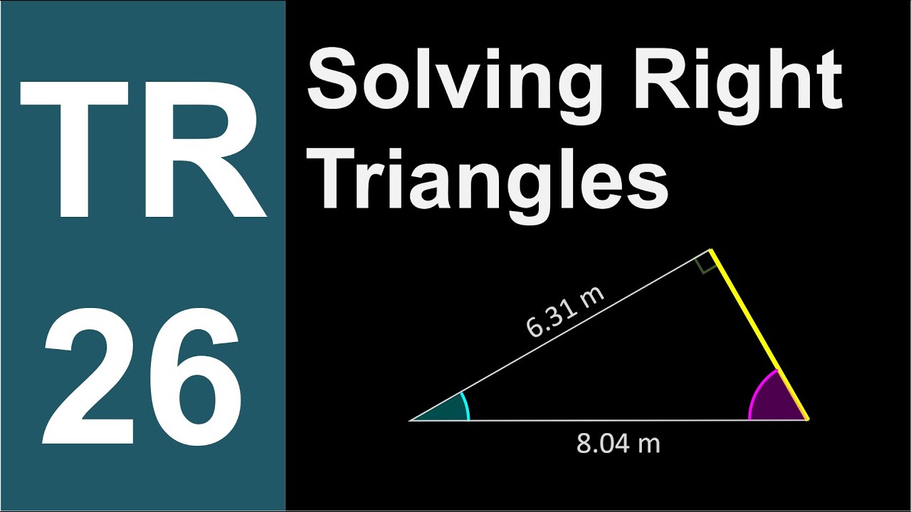 TR-26: Solving Right Triangles (Trigonometry series by Dennis F. Davis ...