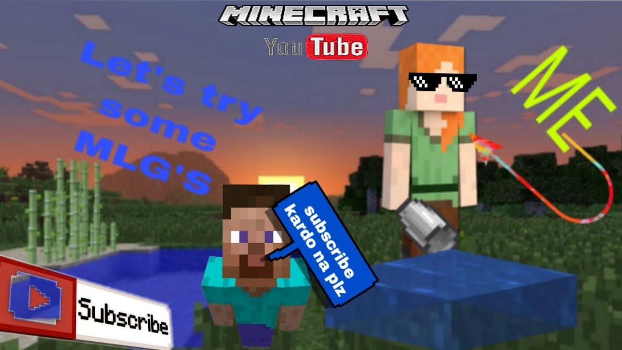 I am doing MLG'S for first time in Minecraft #minecraft - YouTube