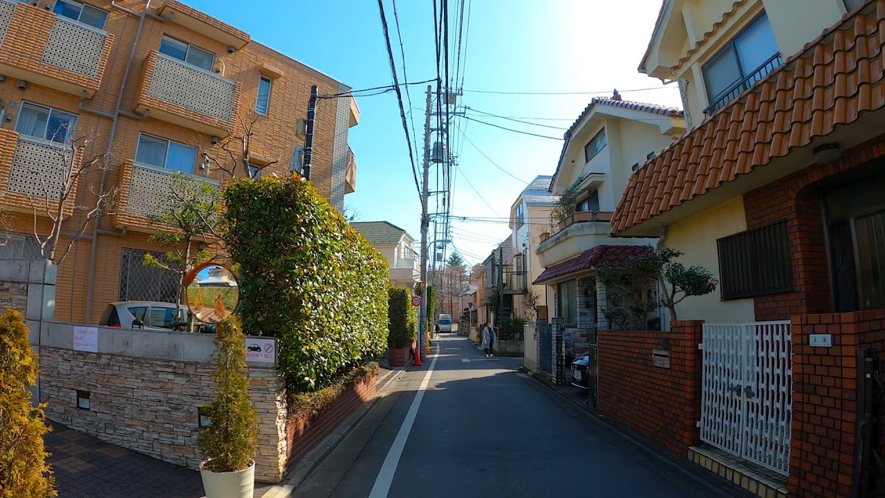 Tokyo Walk - a residential area in Tokyo - 4K - YouTube