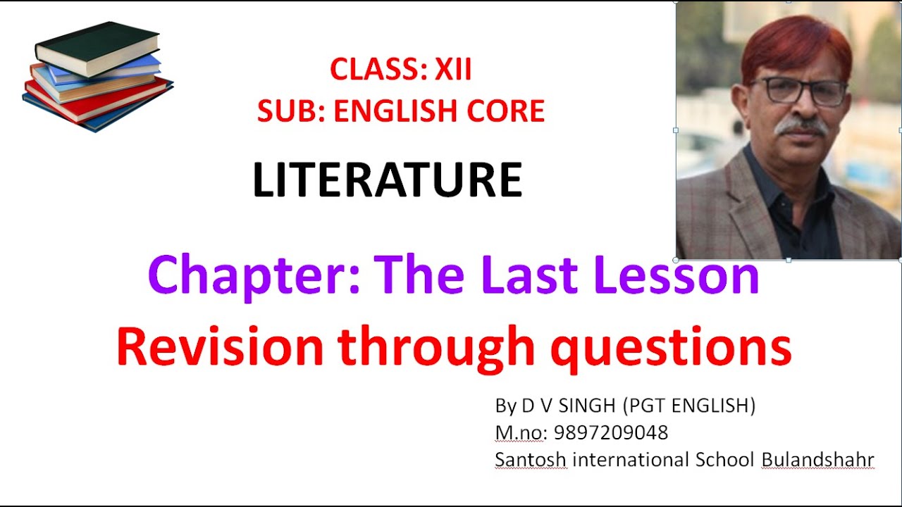 Chapter: The last lesson Questions and Answers - YouTube