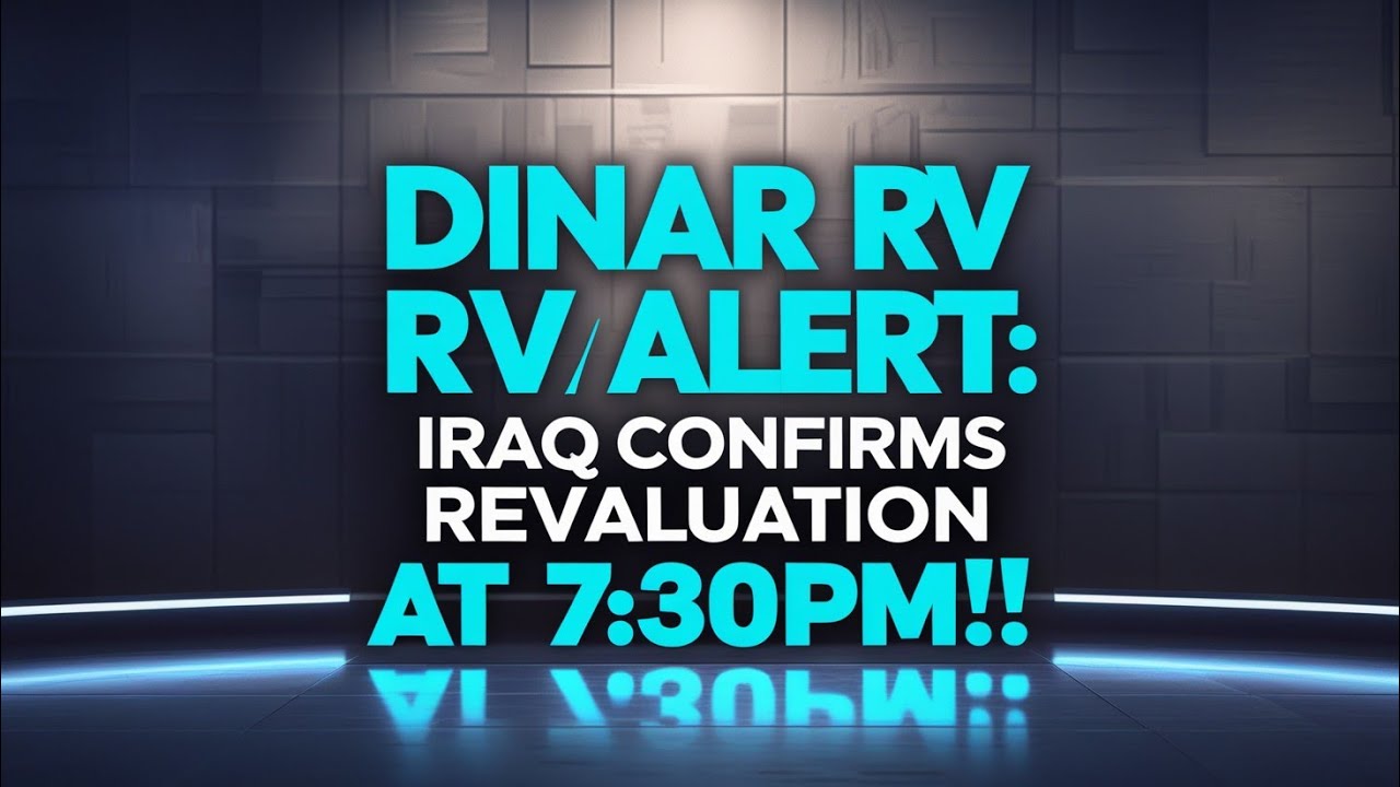 🔥Dinar RV Alert: Iraq Confirms Revaluation at 7:30PM!🔥 IRAQI DINAR News ...