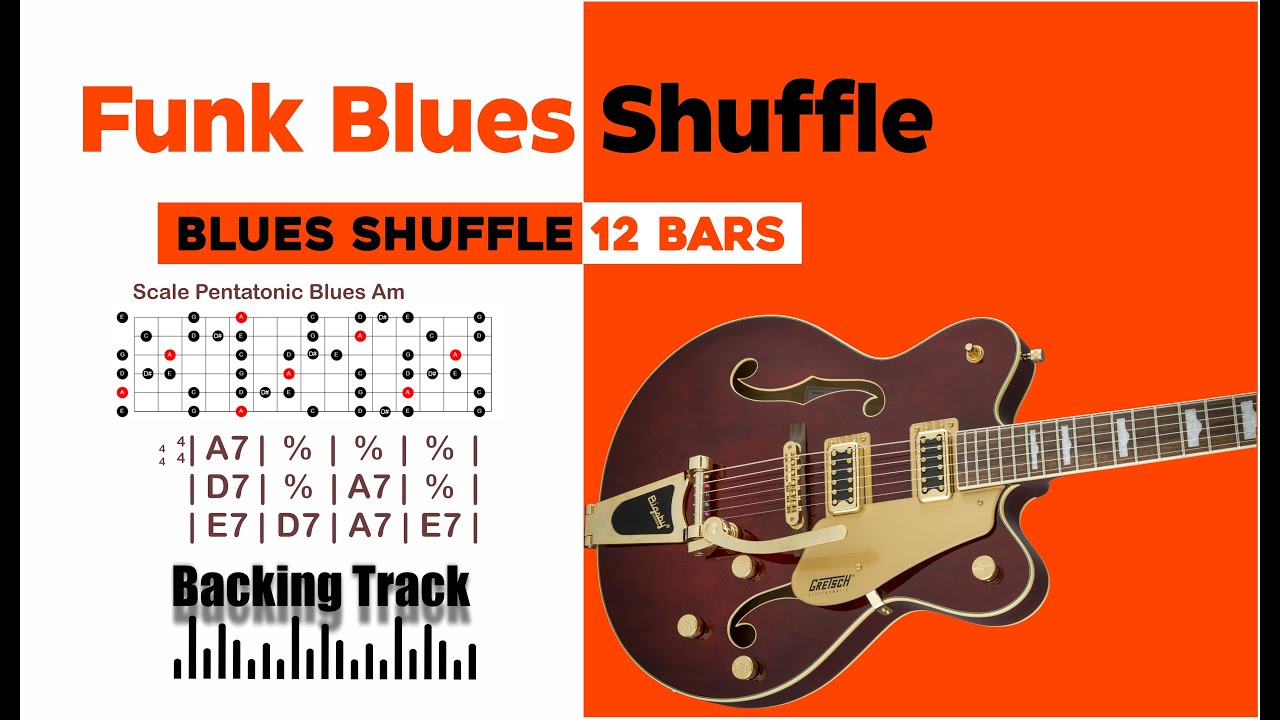 Funk Blues Shuffle in A - Backing Track - YouTube