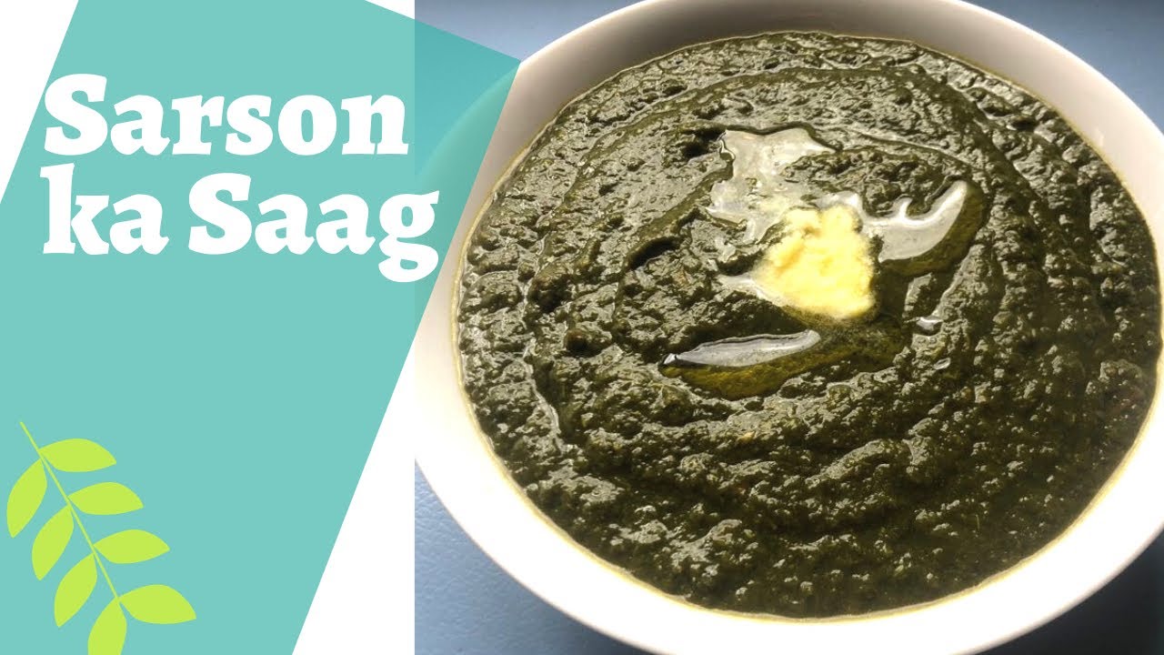 Punjabi Style Sarson Ka Saag Recipe/Mustard Greens Curry/পানজাবী সরষে ...