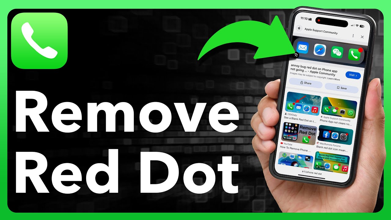How To Remove Red Notification Dot On iPhone Phone App - YouTube