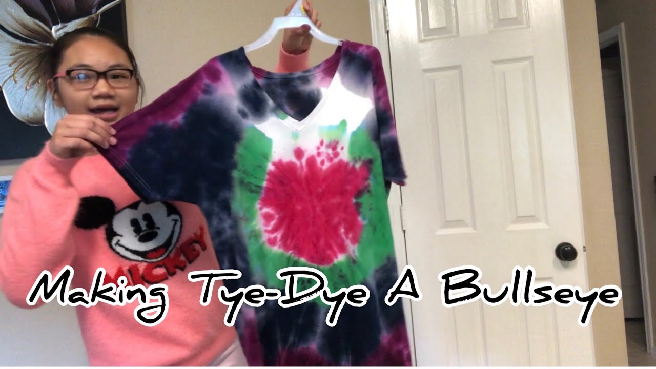 How To Make A Tye-Dye A Bullseye - YouTube