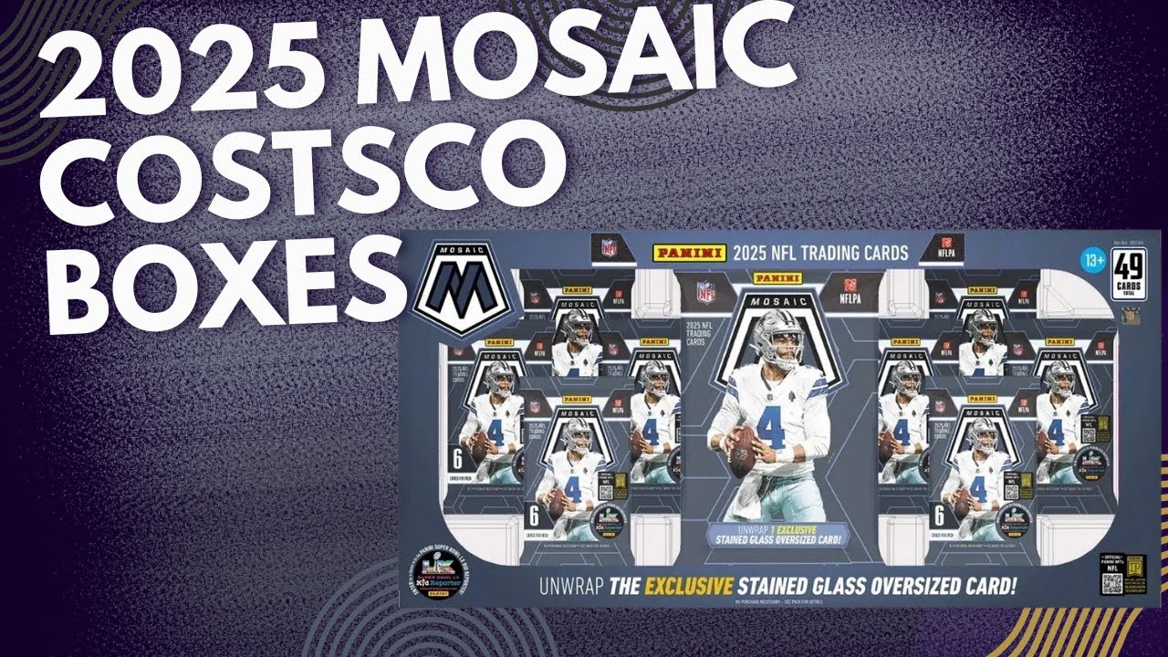 Opening 2 2025 Panini Mosaic Football NFL Costco Boxes - Big Stained ...