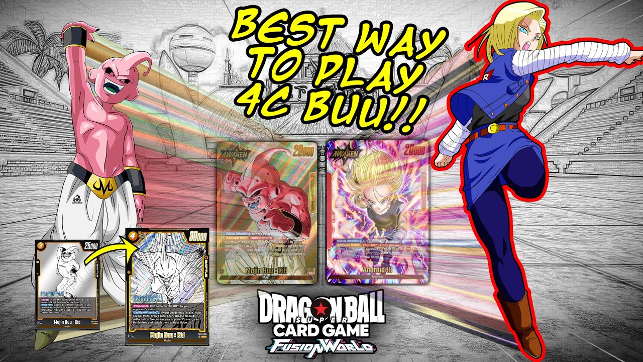 MAJIN BUU : KID VS ANDROID 18 | Deck Profile & Gameplay | SB01 Dragon ...