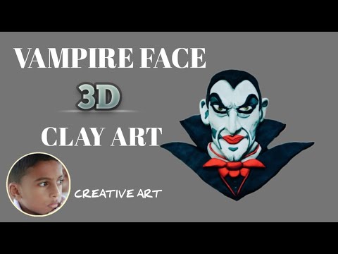 Vampire Face clay modeling by Abhay Kishor @creativeart7316 - YouTube