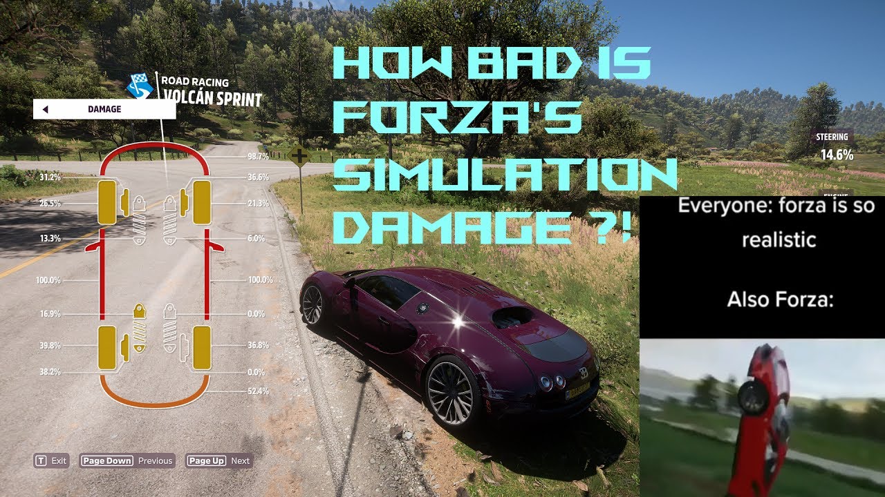 How bad is Forza's Simulation damage ? - YouTube