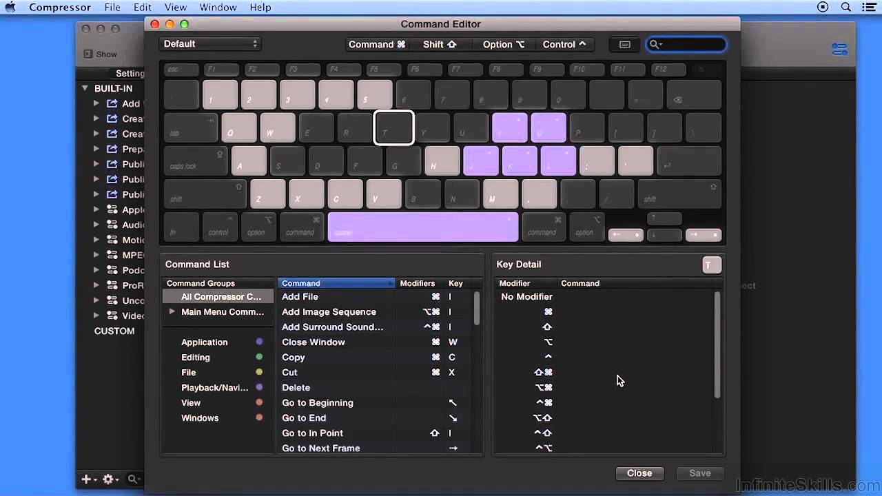 Apple Compressor 4.1 Tutorial | Keyboard Shortcuts - YouTube
